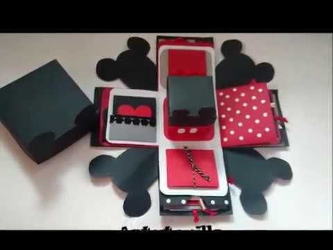 Mickey mouse themed explosion box by Artatouille - YouTube