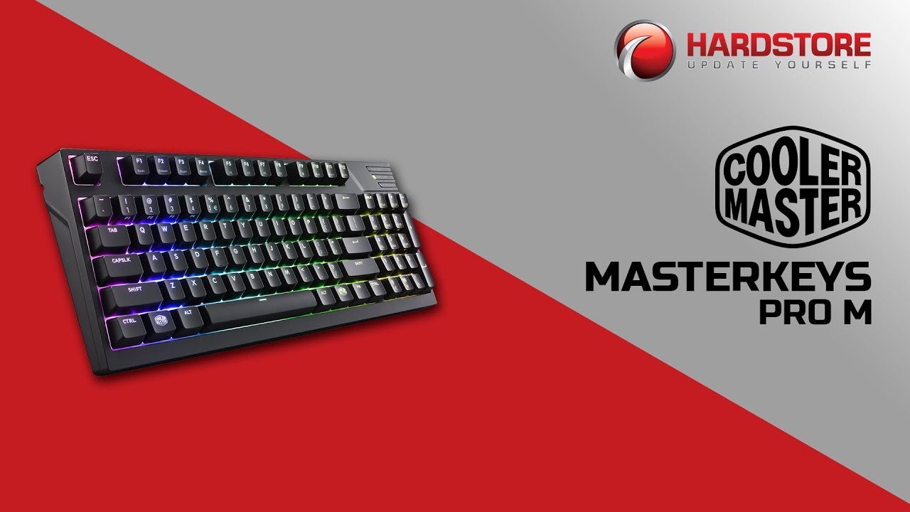 Teclado mecânico Coolermaster Masterkeys Pro M [PT-BR] - YouTube