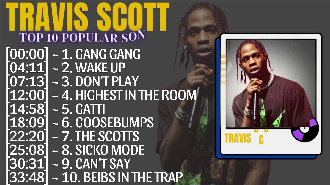 Travis Scott - Best Songs All Of Time 2024 - YouTube