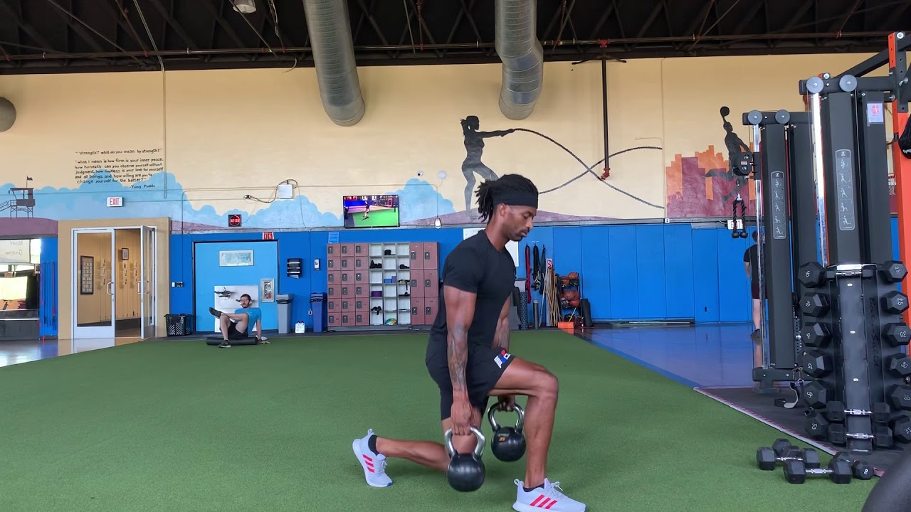 Weighted split squat - YouTube