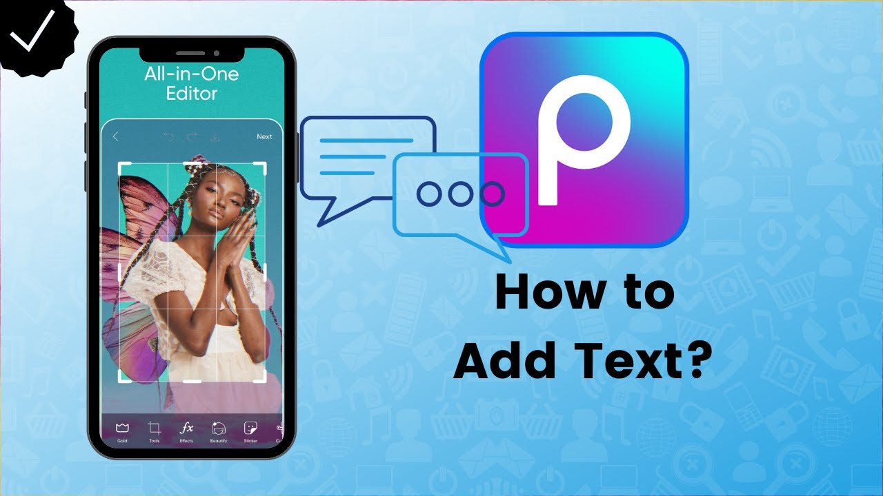 How to Add Text to Photo with Picsart? - Picsart Tips - YouTube