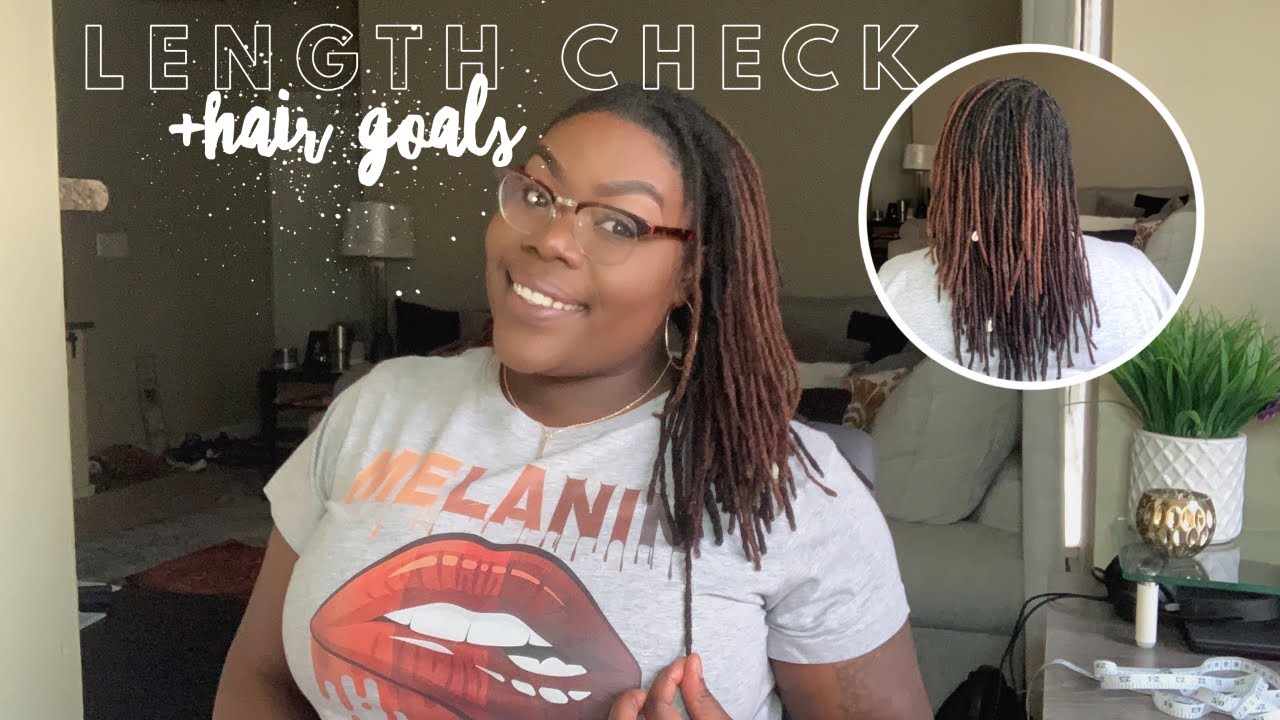 Loc Length check | Hair Growth | 2021 Goals - YouTube