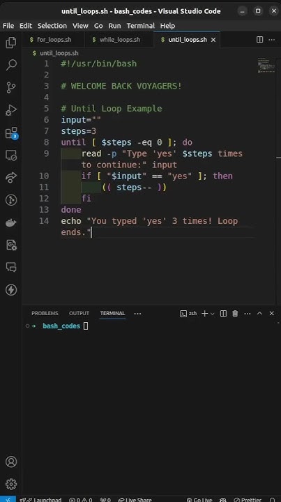 Until Loop In Bash Scripting Shorts Bash Scripting Coding Linux Programming Code