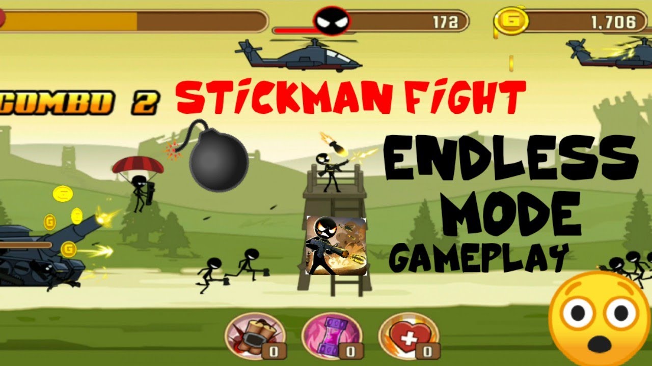Stickman Fight Endless Mode.(God level HARD 😨😱) - YouTube