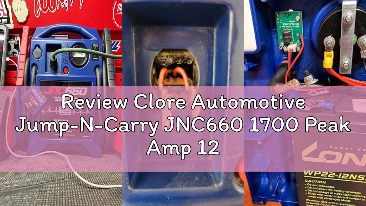 Review Clore Automotive Jump-N-Carry JNC660 1700 Peak Amp 12 Volt Jump ...