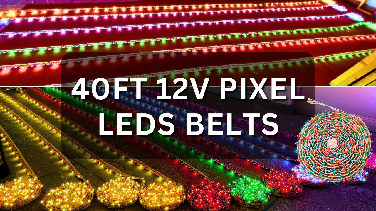 NEW 12V SINGLE COLOR PIXEL LEDS RUNNING BELT || HEAVY QUALITY COTTON ...