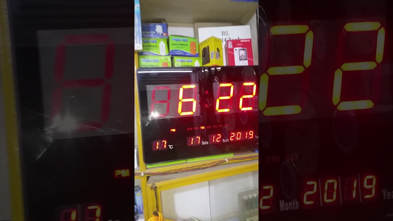 Led watch wall ghadi wall watch.com - YouTube