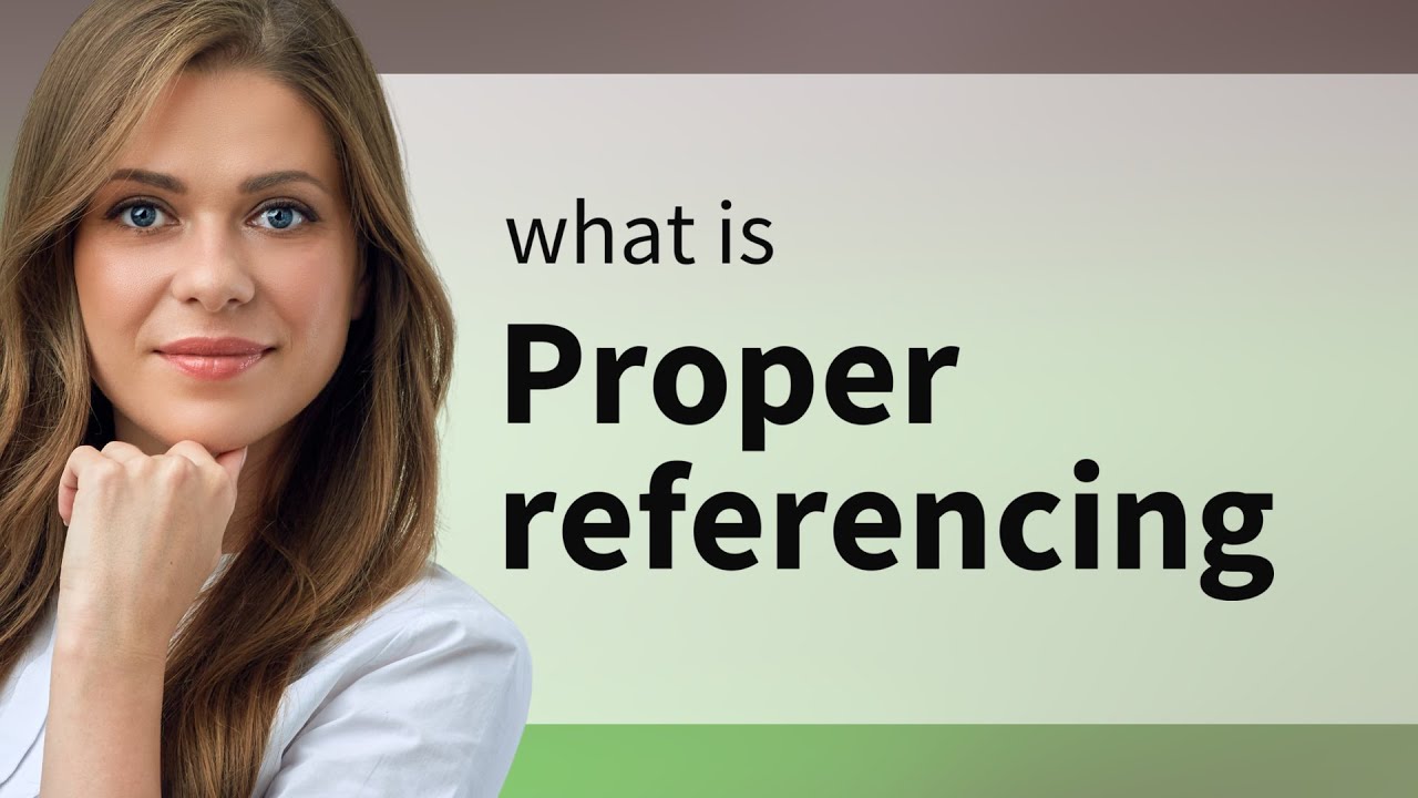 Mastering Proper Referencing in English - YouTube