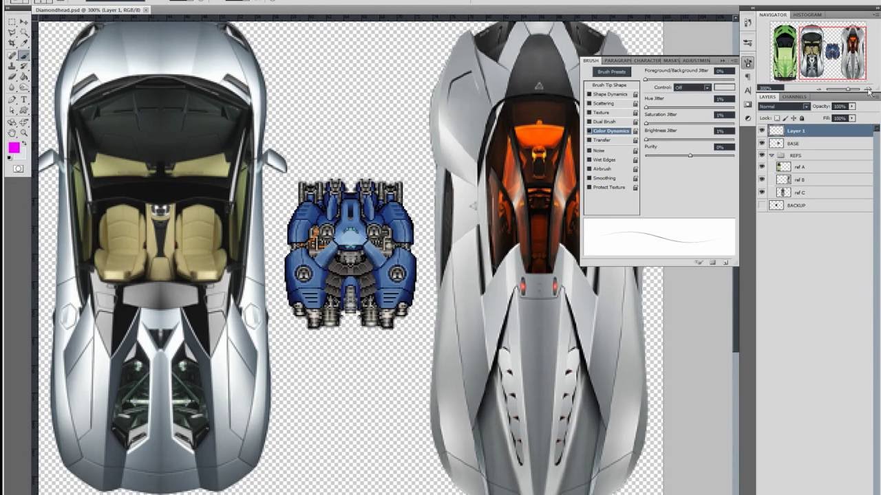 Sprite Paintover - King Alfonzo's "Supercar" ship - YouTube