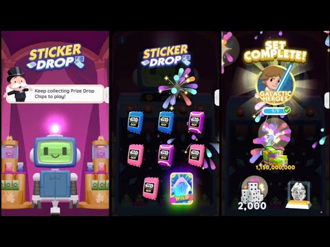 STICKER DROP PEG-E EVENT MONOPOLY GO | Set complete | New Shield 🛡️ # ...