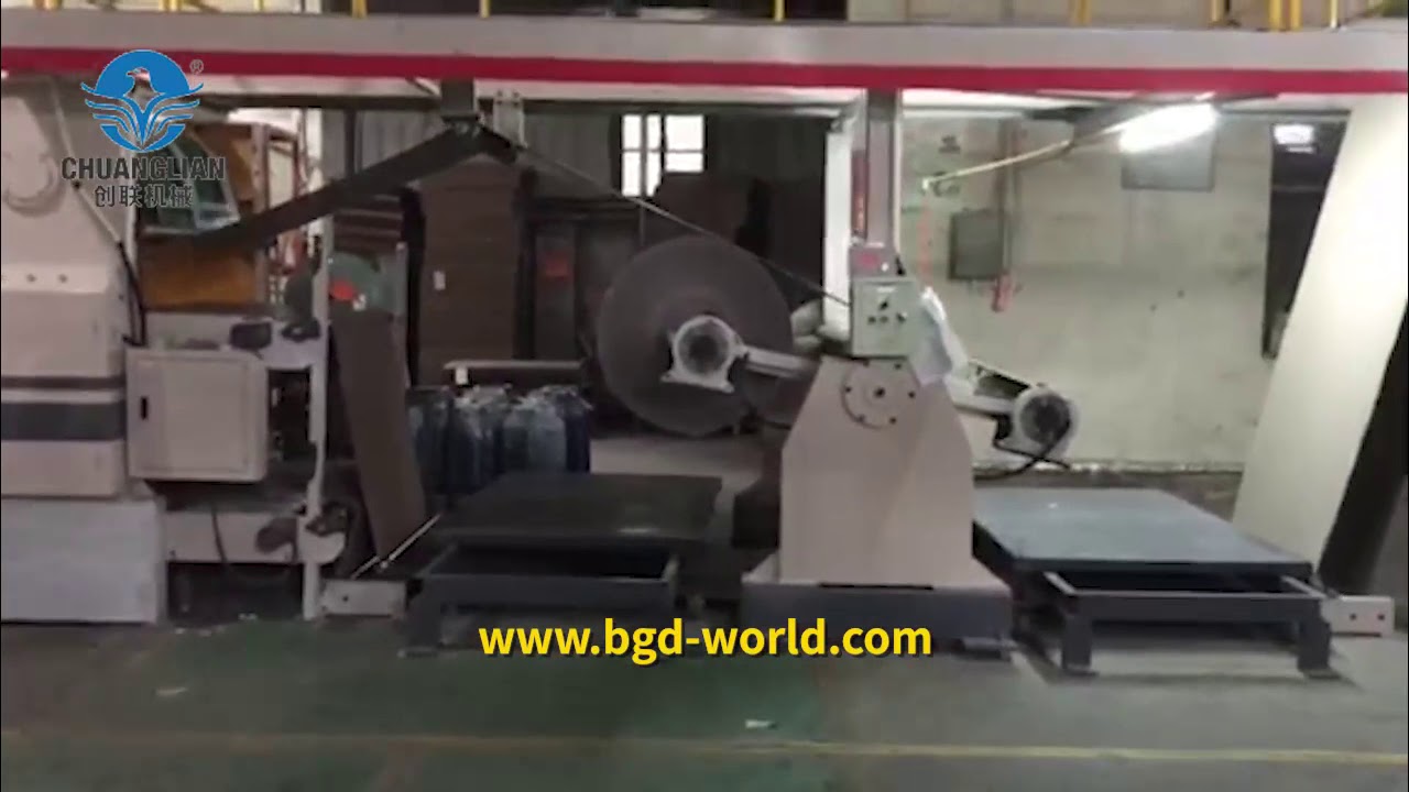 Special Corrugated Cardboard Line - YouTube