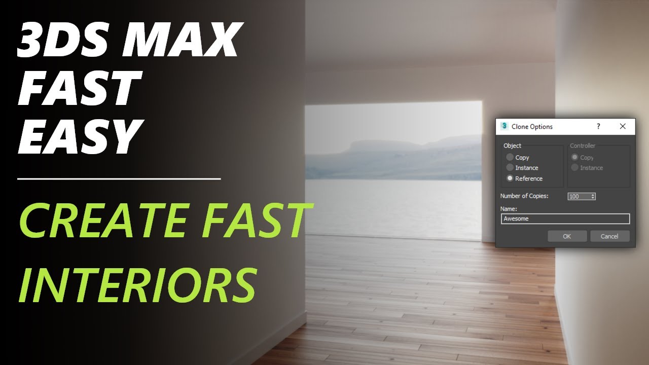 How to Model Fast Interiors and Power of Reference - YouTube