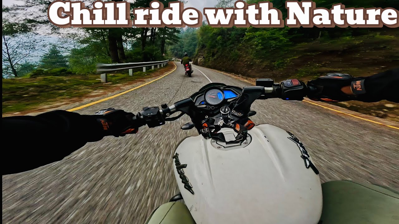 Beautiful nature ride on #ns200 #mt15 🌿🏍️ | peaceful Highway bike Ride ...