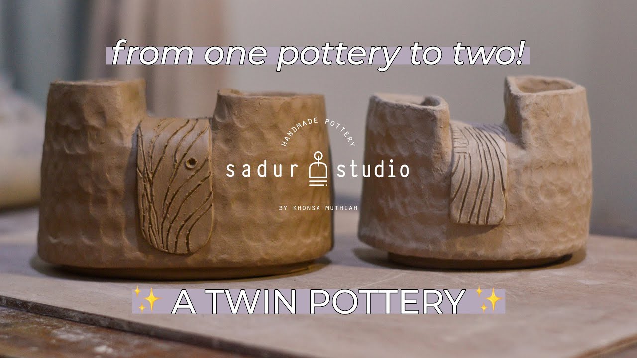 A Handbuilding Pottery Can Do Anything! How I Make a Twin Ceramic Vase ...