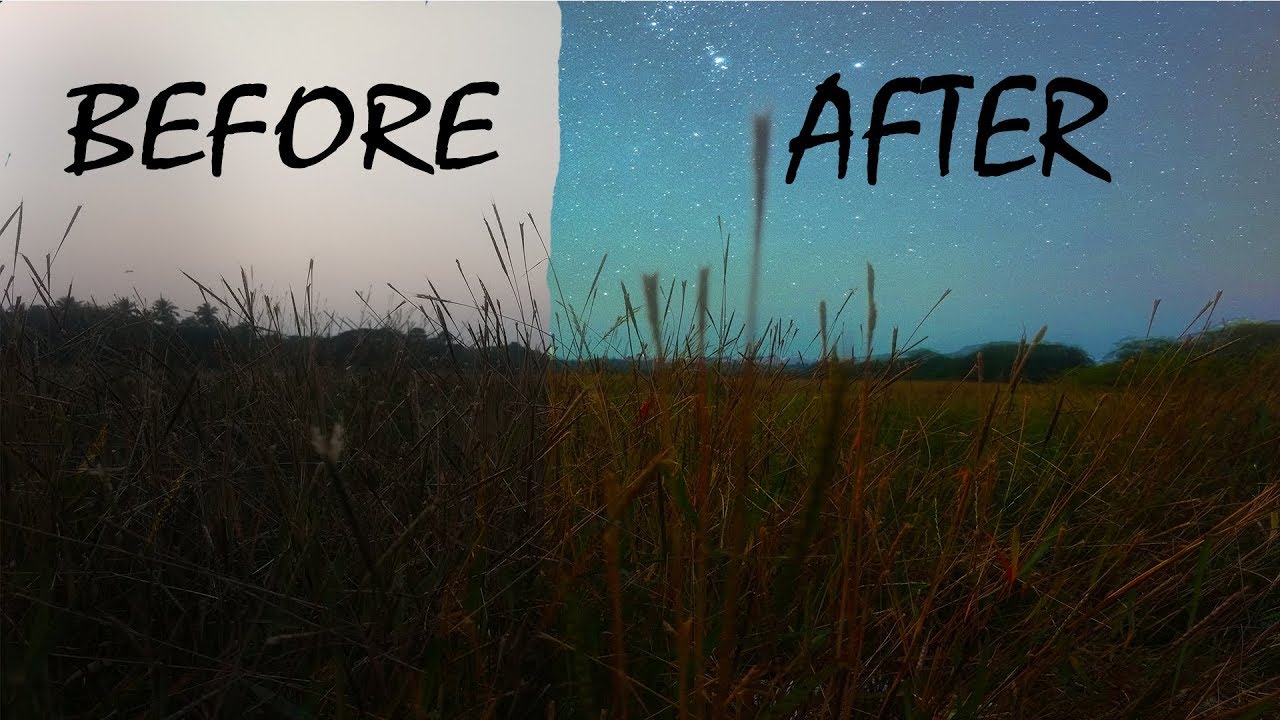 HOW TO ADD NIGHT SKY STARS IN PHOTOSHOP CS6 UNDER 5 MINS - YouTube