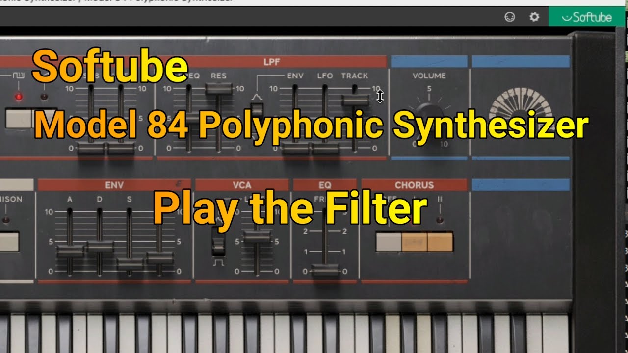 Softube - Model 84 Polyphonic Synthesizer Play the Filter - YouTube