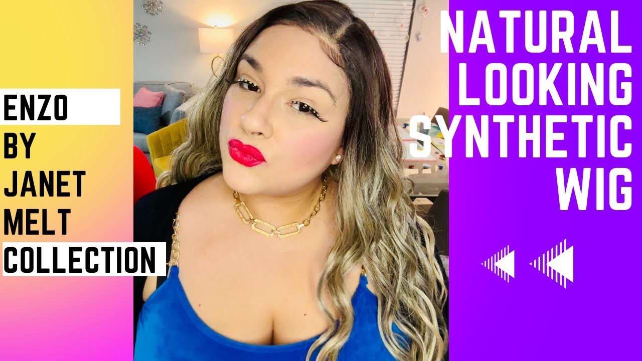 13x6 Ombre Blonde Wig - Looks Natural AF! Synthetic! Enzo by Janet Melt ...