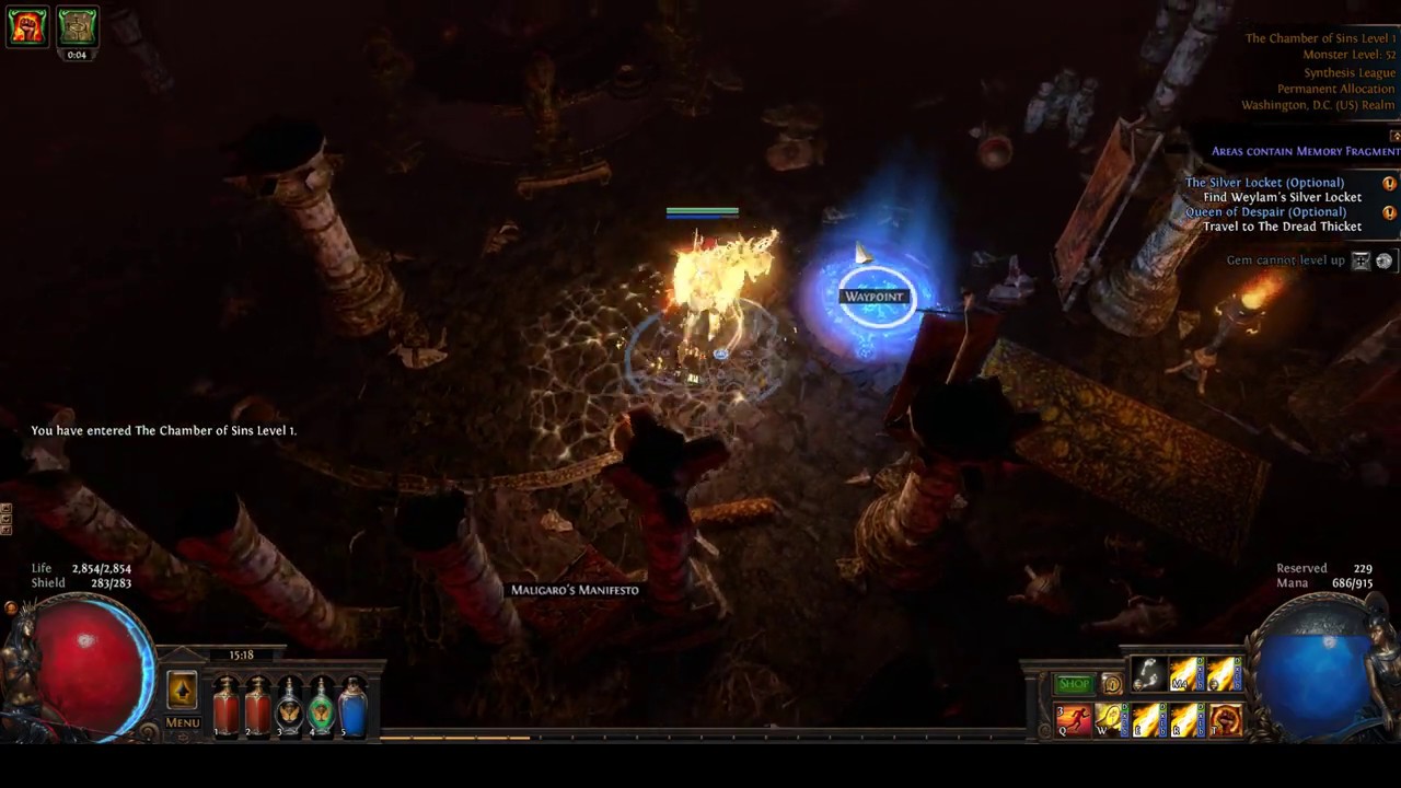 Path of Exile 3.6 - Easiest way to find Chamber of Sins level 2 ...