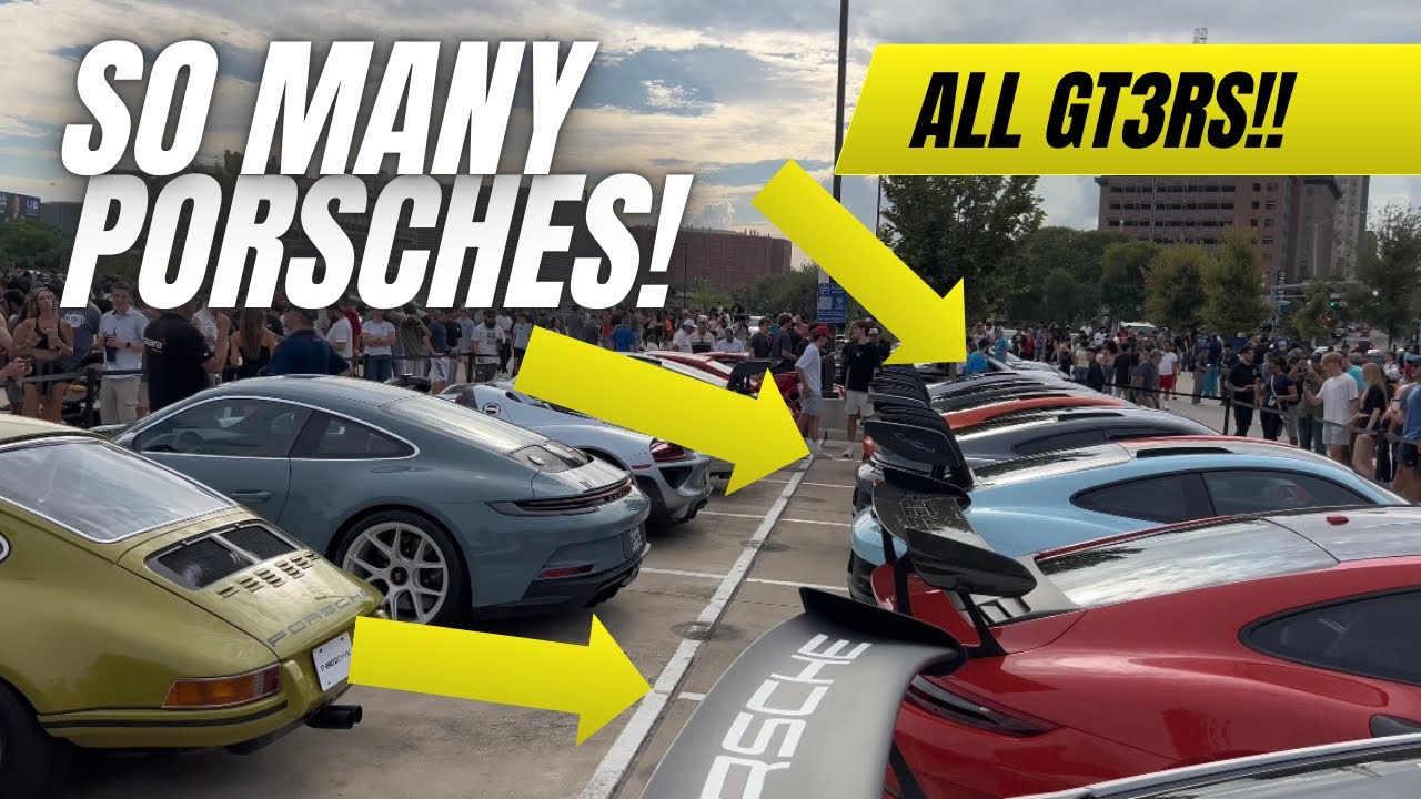 CRAZY Porsche day at coffee and cars! - YouTube