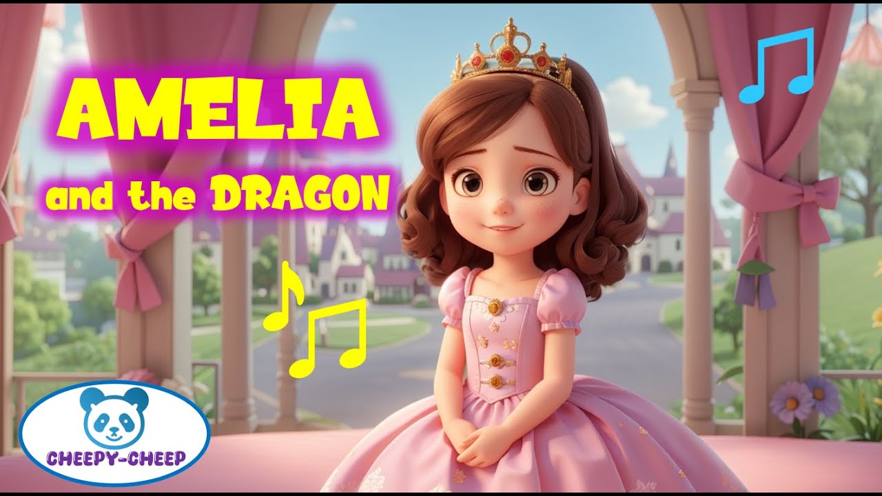 🎀 Princess Amelia and the Dragon 🐉 | Personalized Song for Kids ...