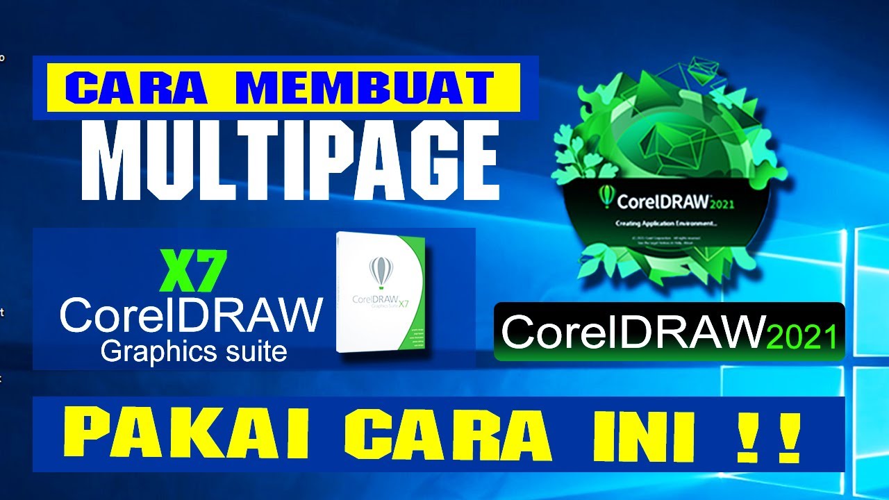 Tutorial cara membuat multipage di CorelDRAW 2021 - YouTube