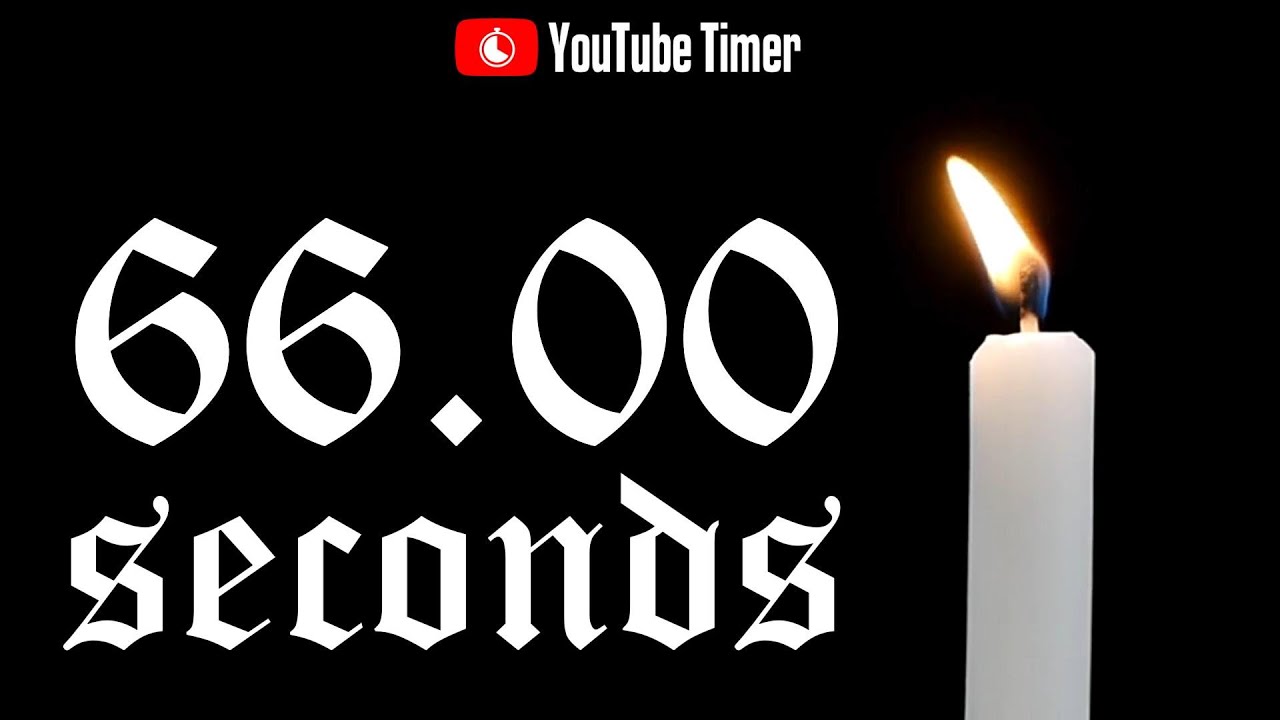 66 SECONDS Timer Countdown 🔥 Candle 🕯 - YouTube