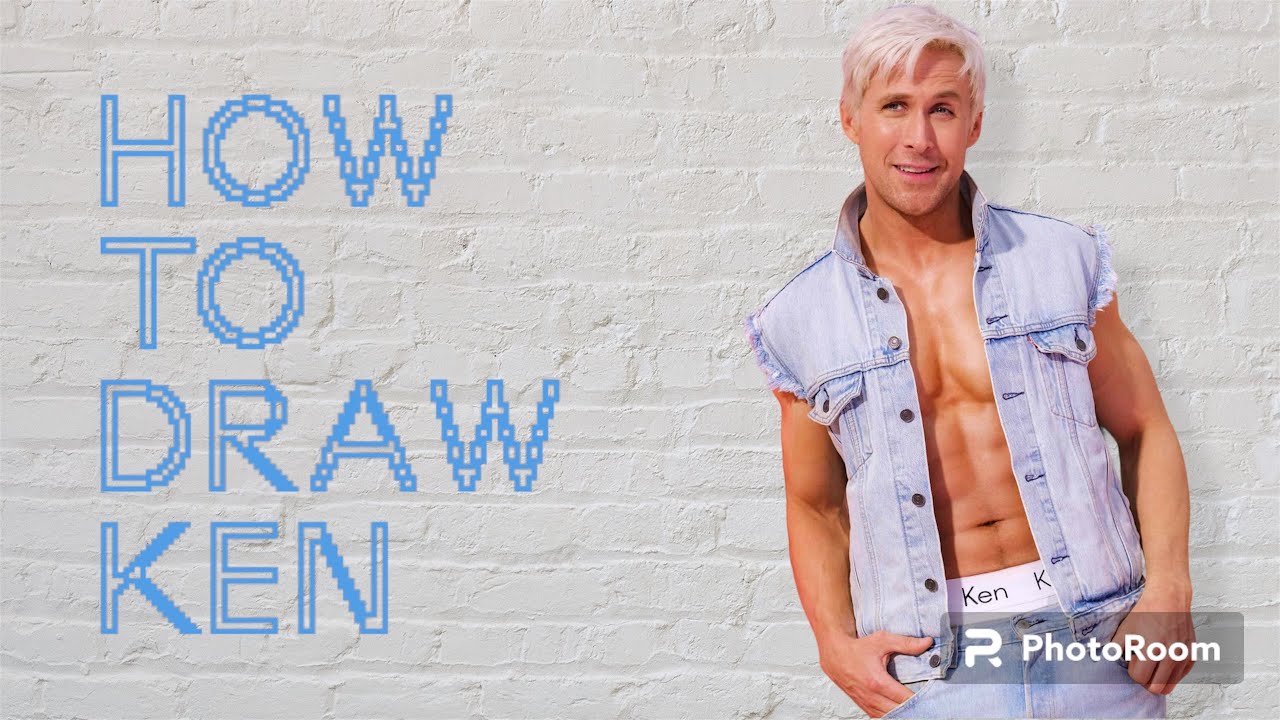 How To Draw Ken | Ryan Gosling | Barbie Movie - YouTube