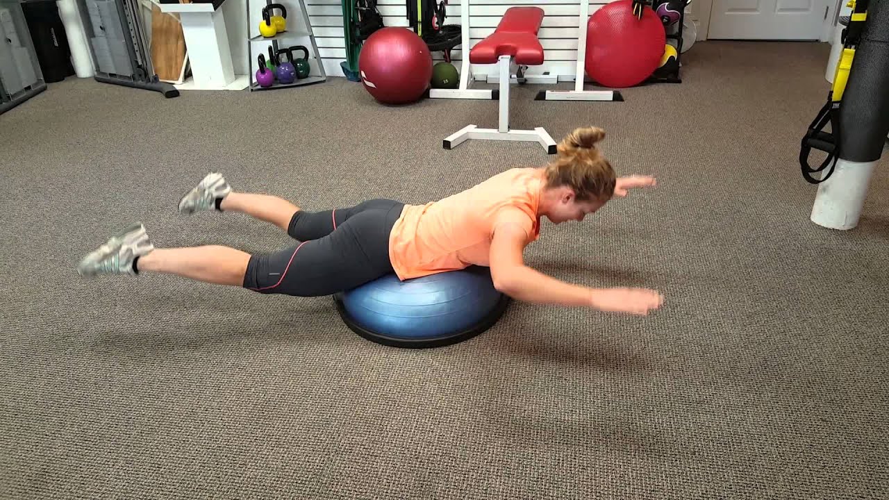 20 Superman on Bosu - YouTube