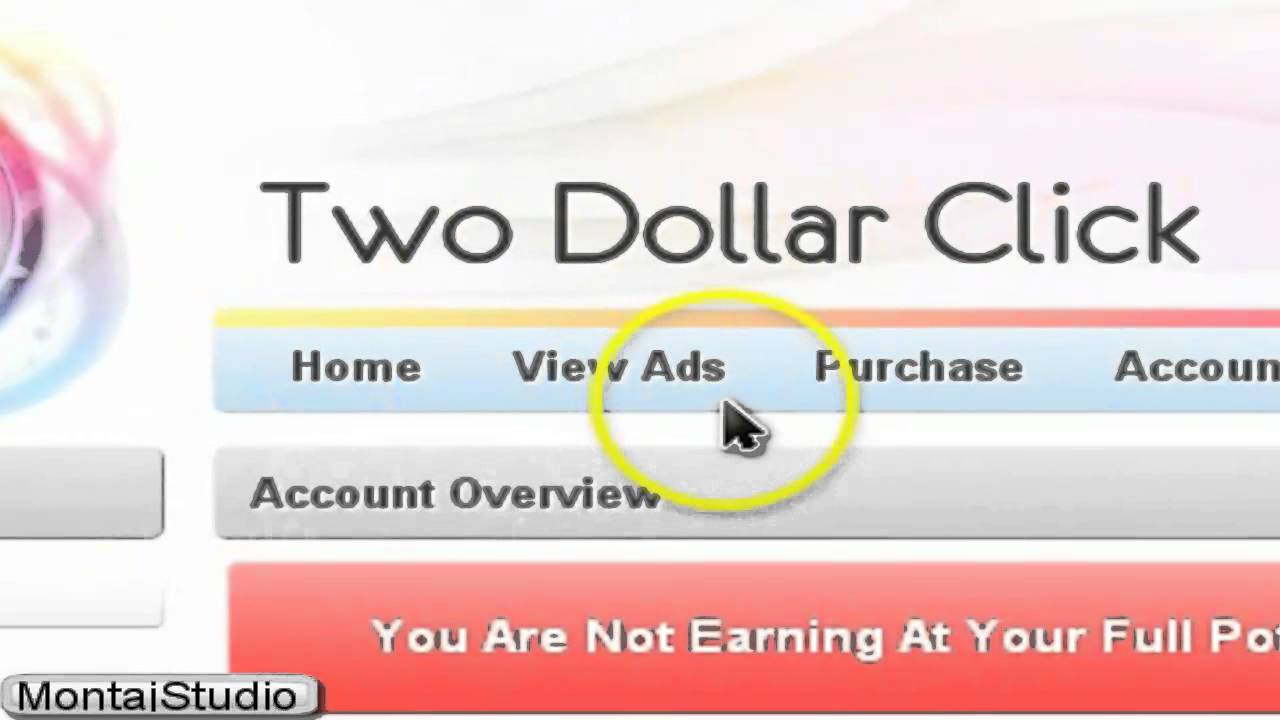 Заработок в интернете через Two Dollar Click (2 доллара за клик) - YouTube