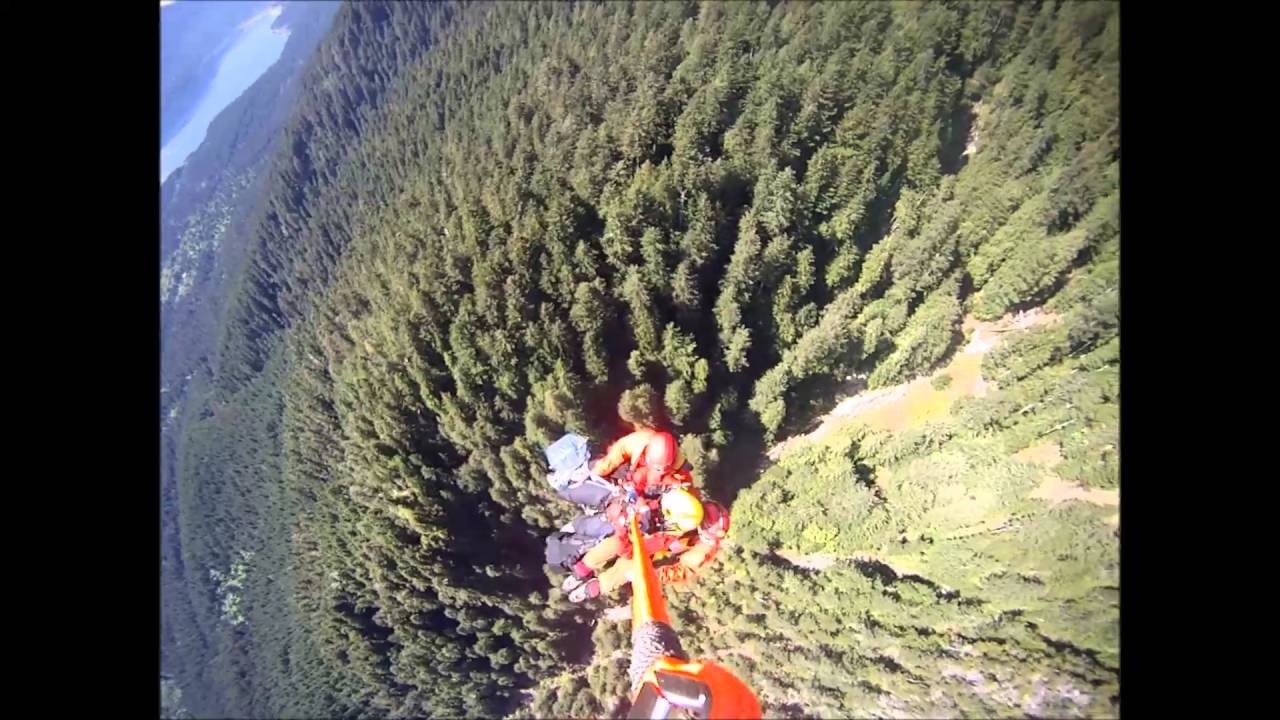 A unique perspective on long line rescue - YouTube