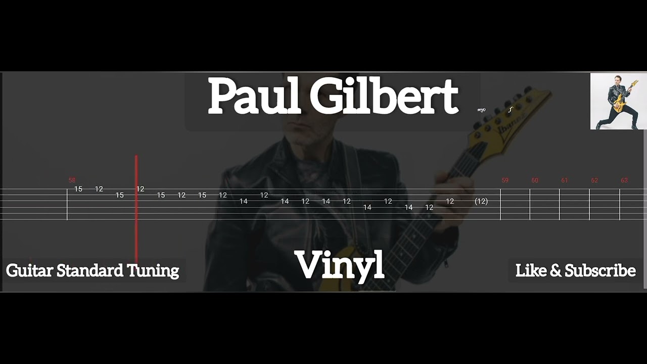 Paul Gilbert - Vinyl ( Tab Guitar ) - YouTube