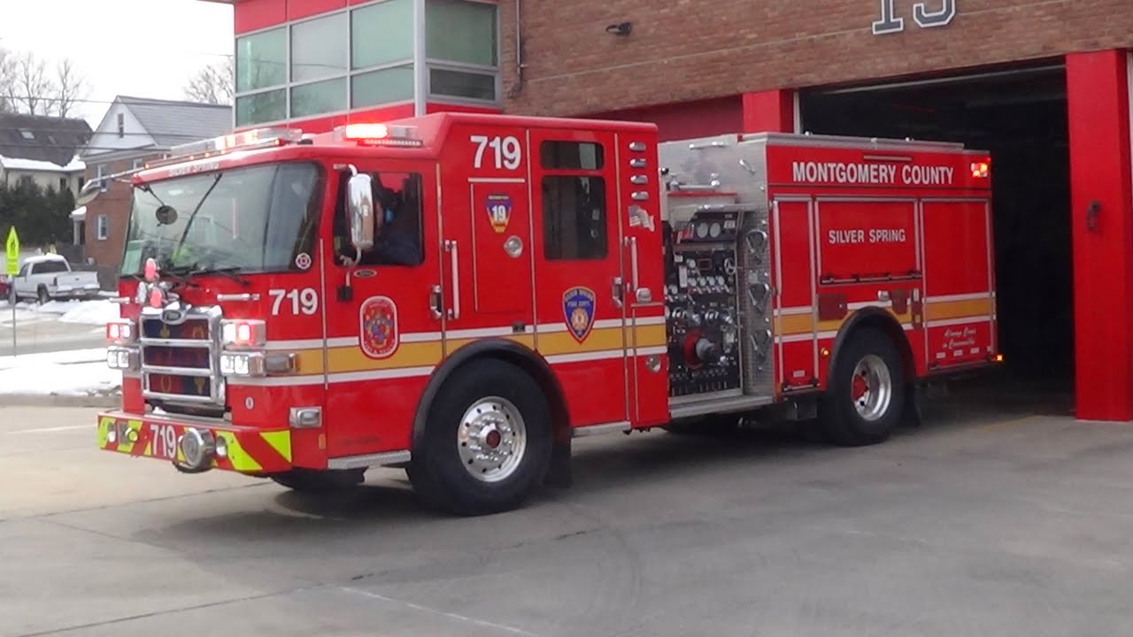 MCFRS Engine 719 Responding - YouTube
