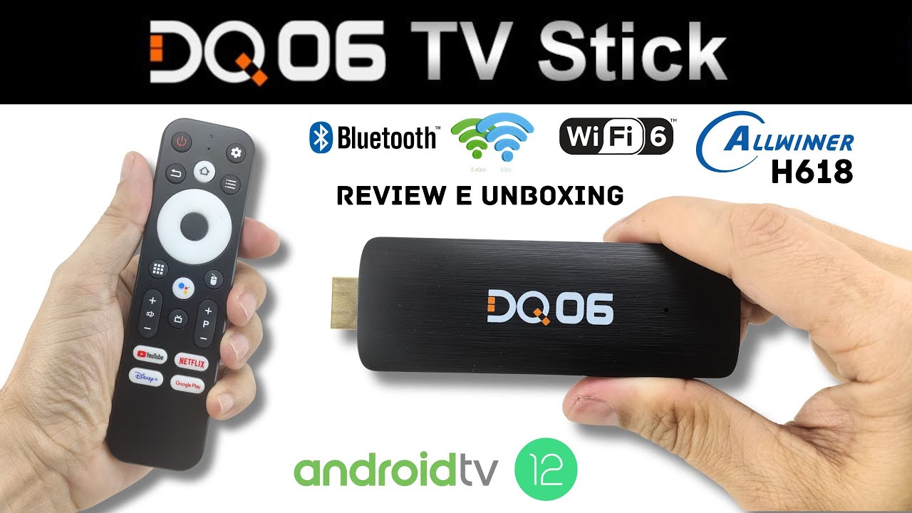 DQ 06 TV STICK - REVIEW UNBOXING E TESTES - DQ06 ATV Mini TV Stick ...