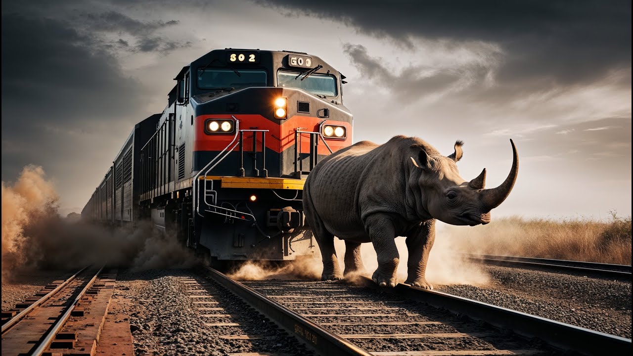 When Animals Meet Trains: Shocking Footage You Can't Unsee - YouTube
