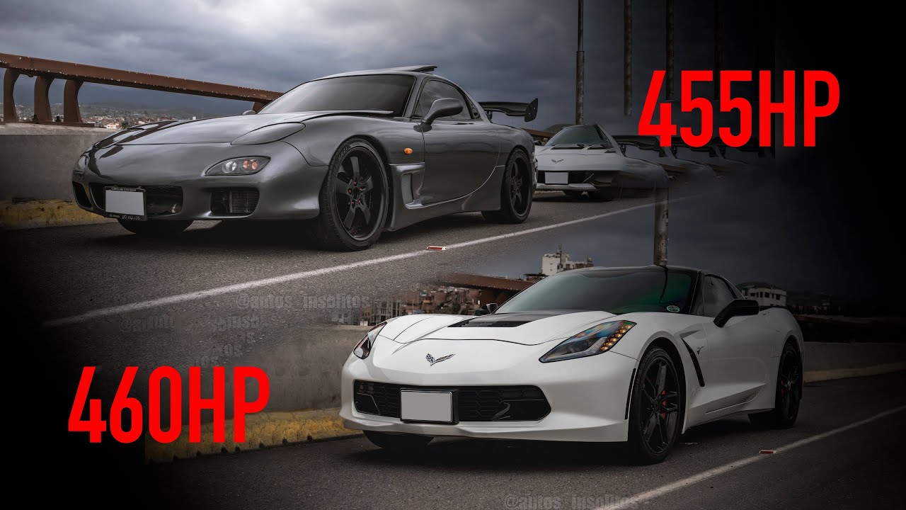 MAZDA RX7 (BIG TURBO) VS CORVETTE C7 (Arequipa-Perú) - YouTube