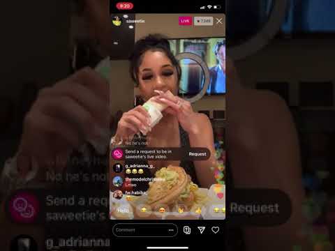 Saweetie McDonalds Mukbang on Instagram Live | IG Live