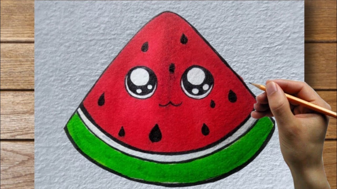"Master the Art of Watermelon: Easy Step-by-Step Drawing Tutorial for ...