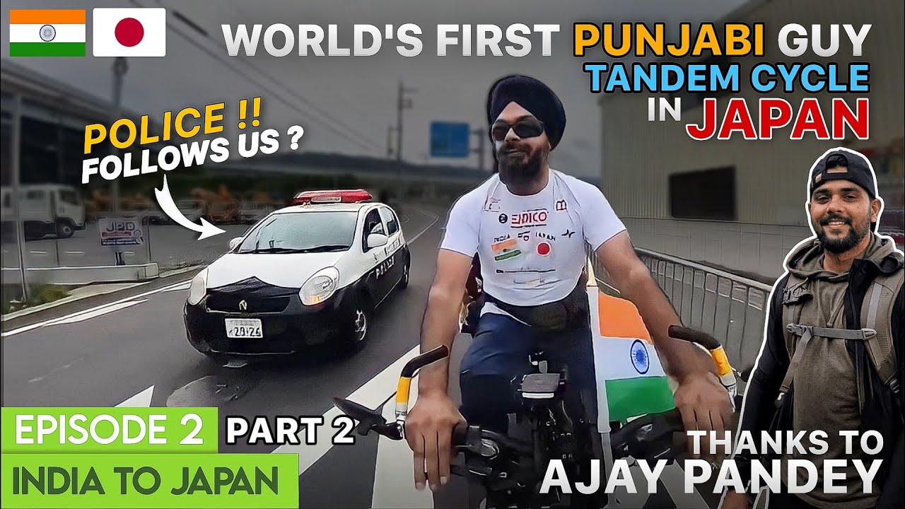 World's First Punjabi Guy on Tandem Bicycle in JAPAN with Ajay Pandey ...