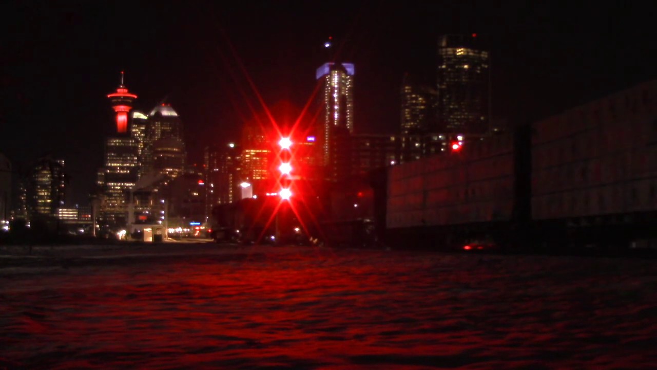 Night ride train hopping freight hopping - YouTube