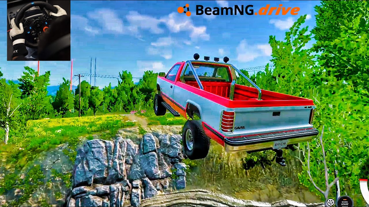 Truck D25 (1200HP+) Stunt Driving Event - BeamNG.Drive | 4K Gameplay # ...