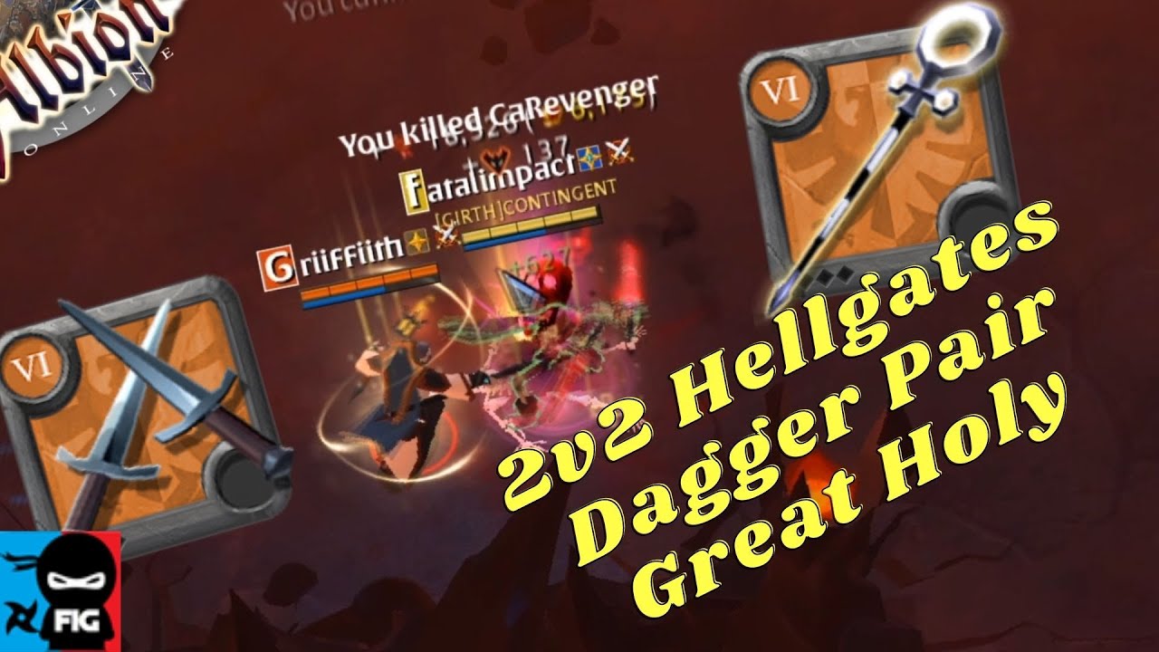 Albion online: Dagger Pair + Great Holy Hellgates 2v2 ! - YouTube