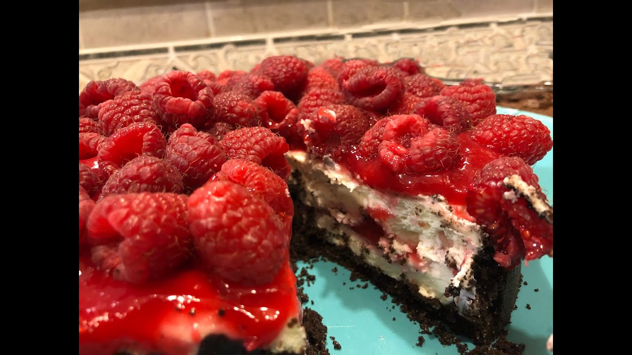 How to make Raspberry Ribbon Cheesecake - YouTube