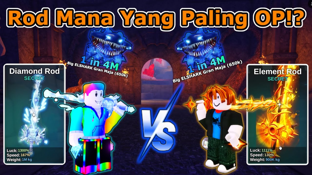 ELEMENT ROD VS DIAMOND ROD,,,, MANAKAH YANG PALING OP !!! - YouTube
