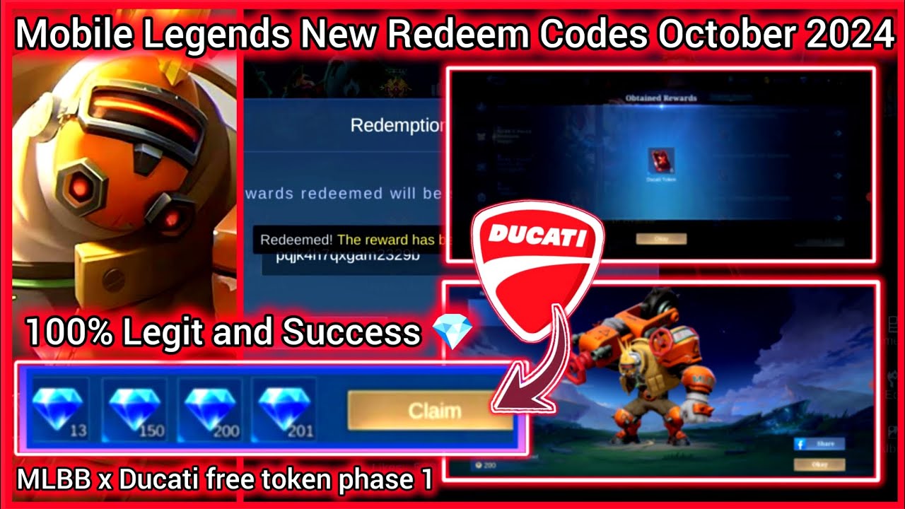3 Mobile Legends Redeem Codes October 13 2024 - MLBB diamond Codes x ...
