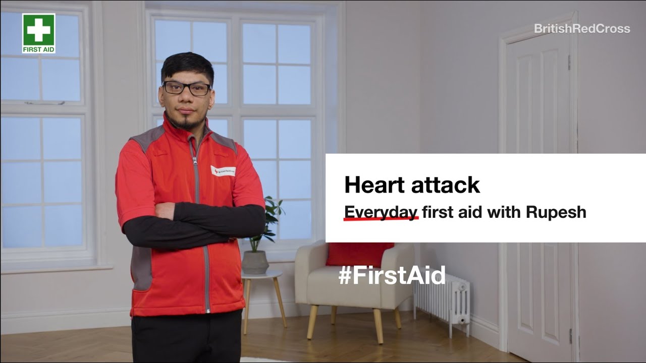 Heart attack: First aid steps and key action - YouTube