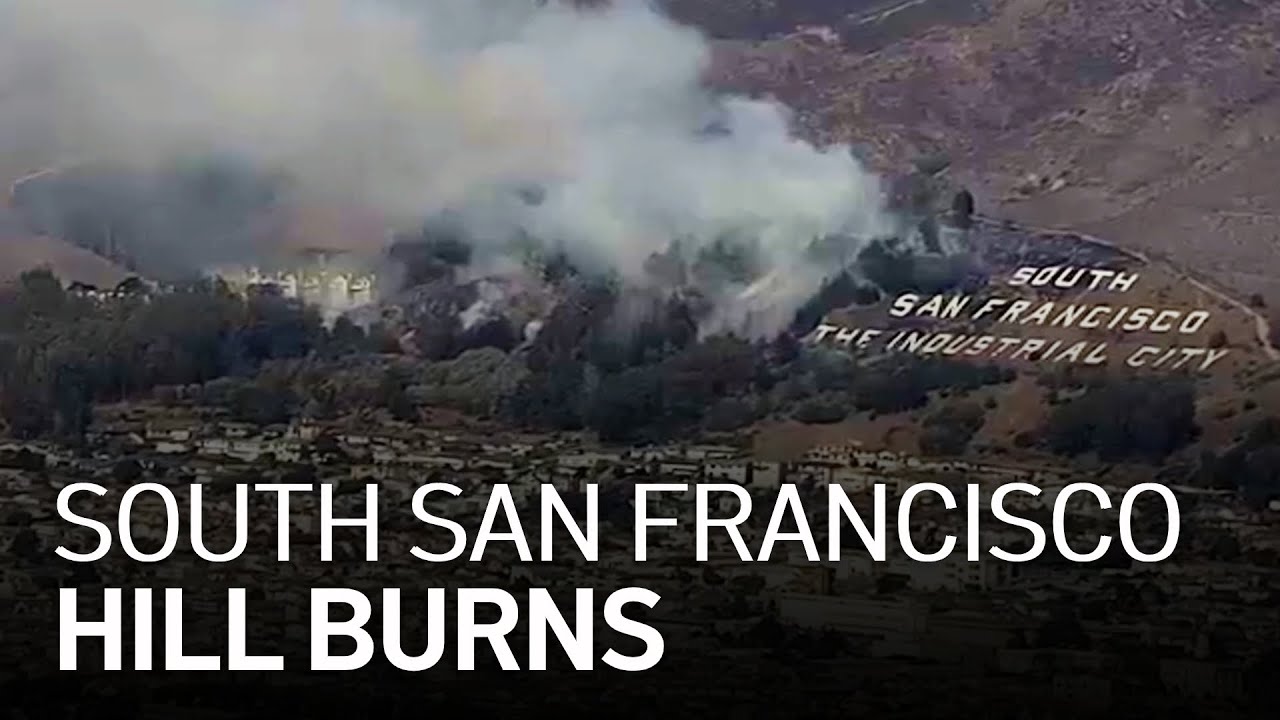 Fire on Sign Hill in South San Francisco Forces Evacuations - YouTube