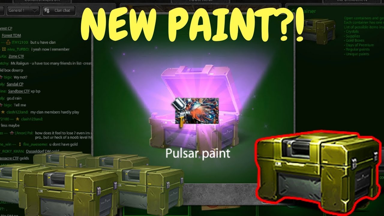 Tanki Online NEW PAINT?! | PULSAR PAINT IN CONTAINER!! - YouTube