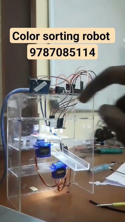 color sorting robot #electronics #engineering #robotics #youtubeshorts #ibots - YouTube