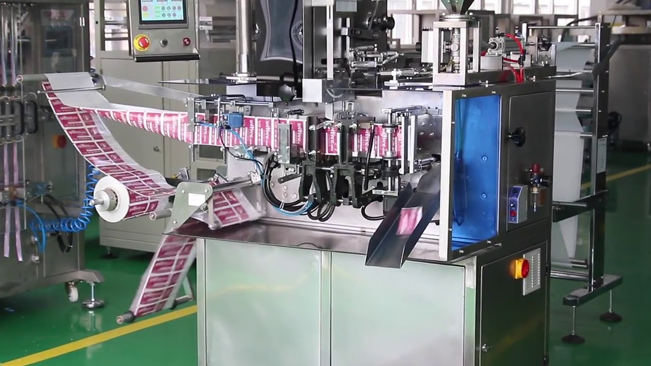 Machine conditionnement lingette rafraîchissante 100% Turque - YouTube