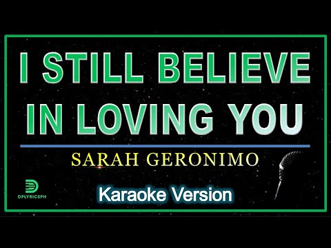 Sarah Geronimo - I Still Believe In Loving You (karaoke version)
